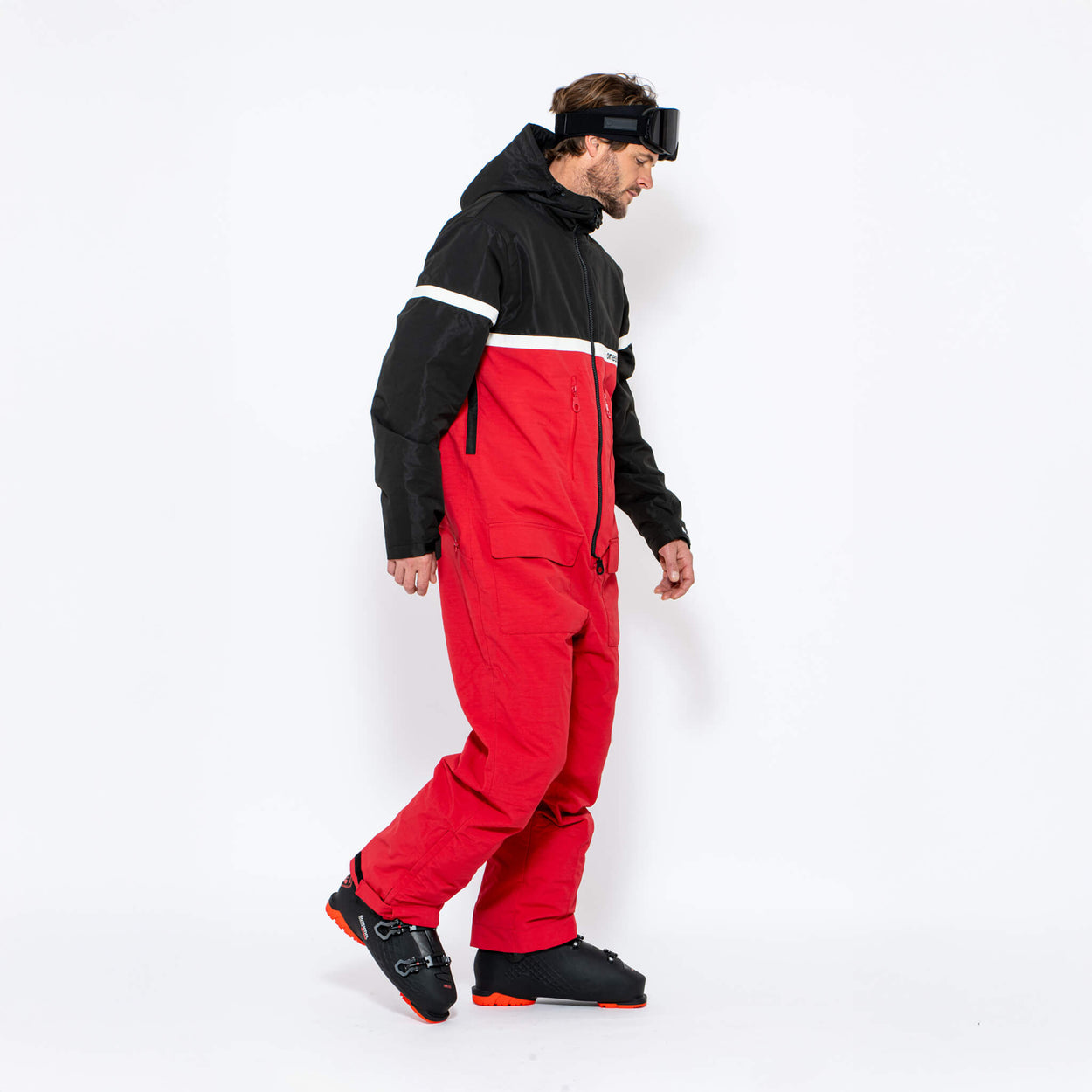 Men's Snow Suit, Red & Black - Oneskee US