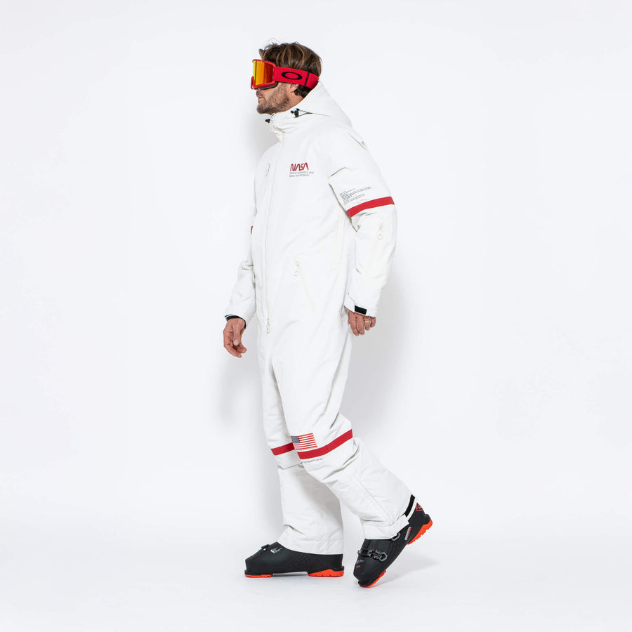 Men's Snow Suit, White NASA - Oneskee US