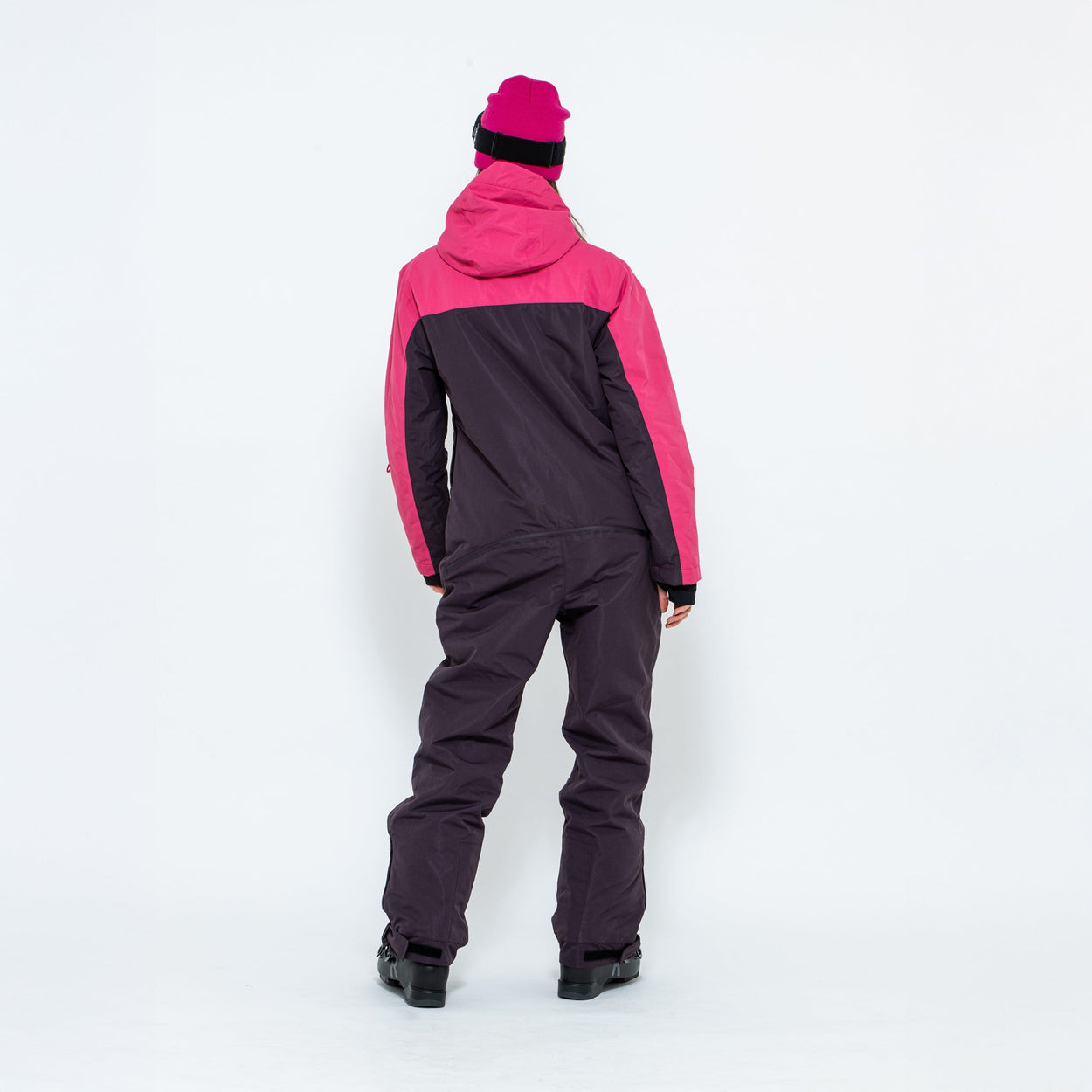 Women's Snow Suit, Cherry & Raspberry - Oneskee US