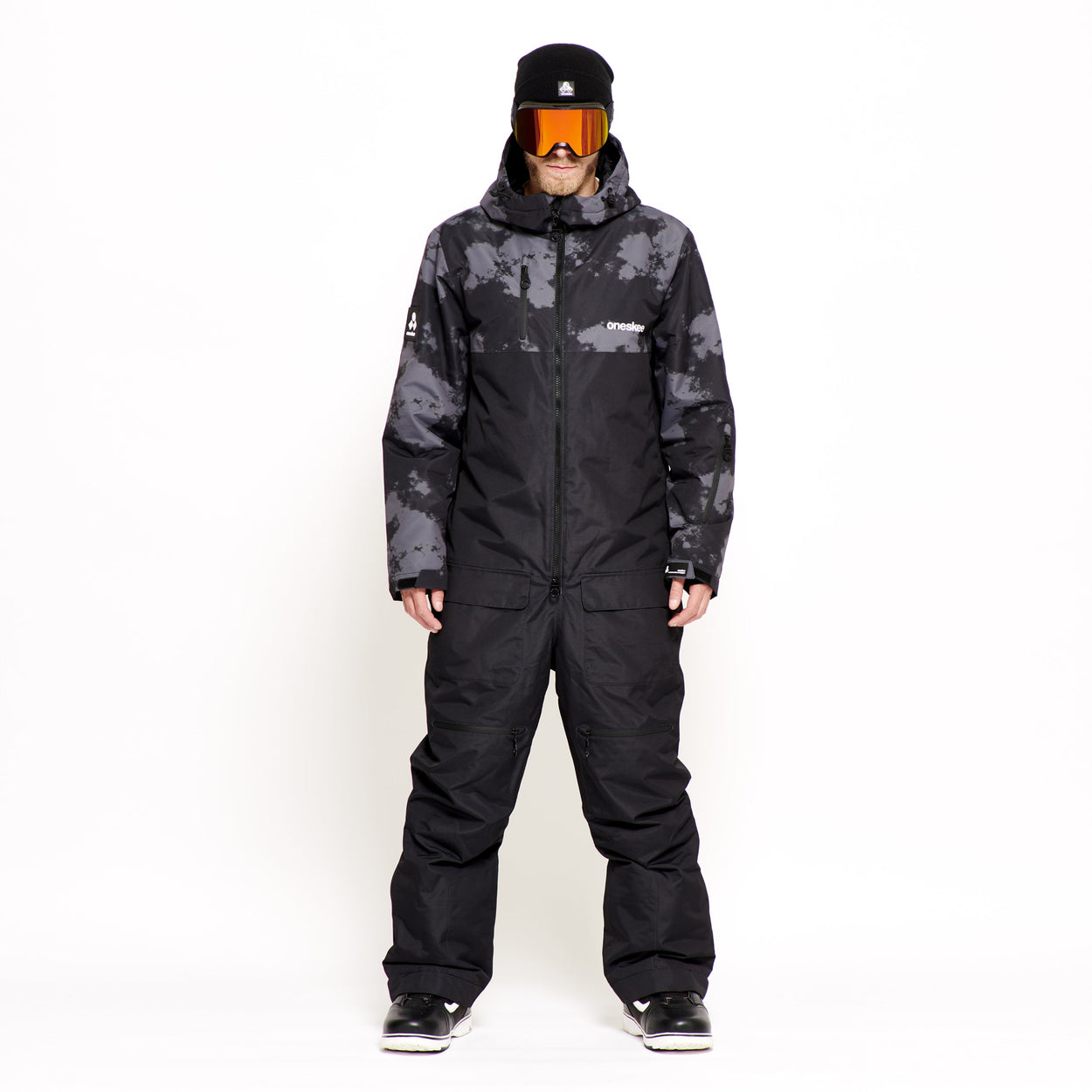 Men's Snow Suit, Black Storm - oneskee-ltd-us